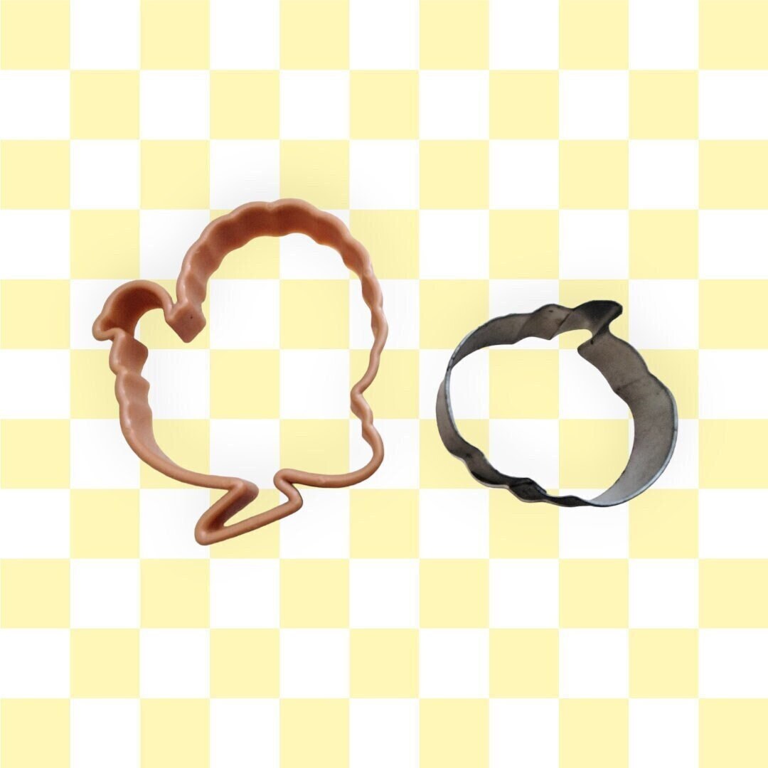 Turkey and Pumpkin Cookie Cutters Set of 2: Orange Plastic and Silver ...