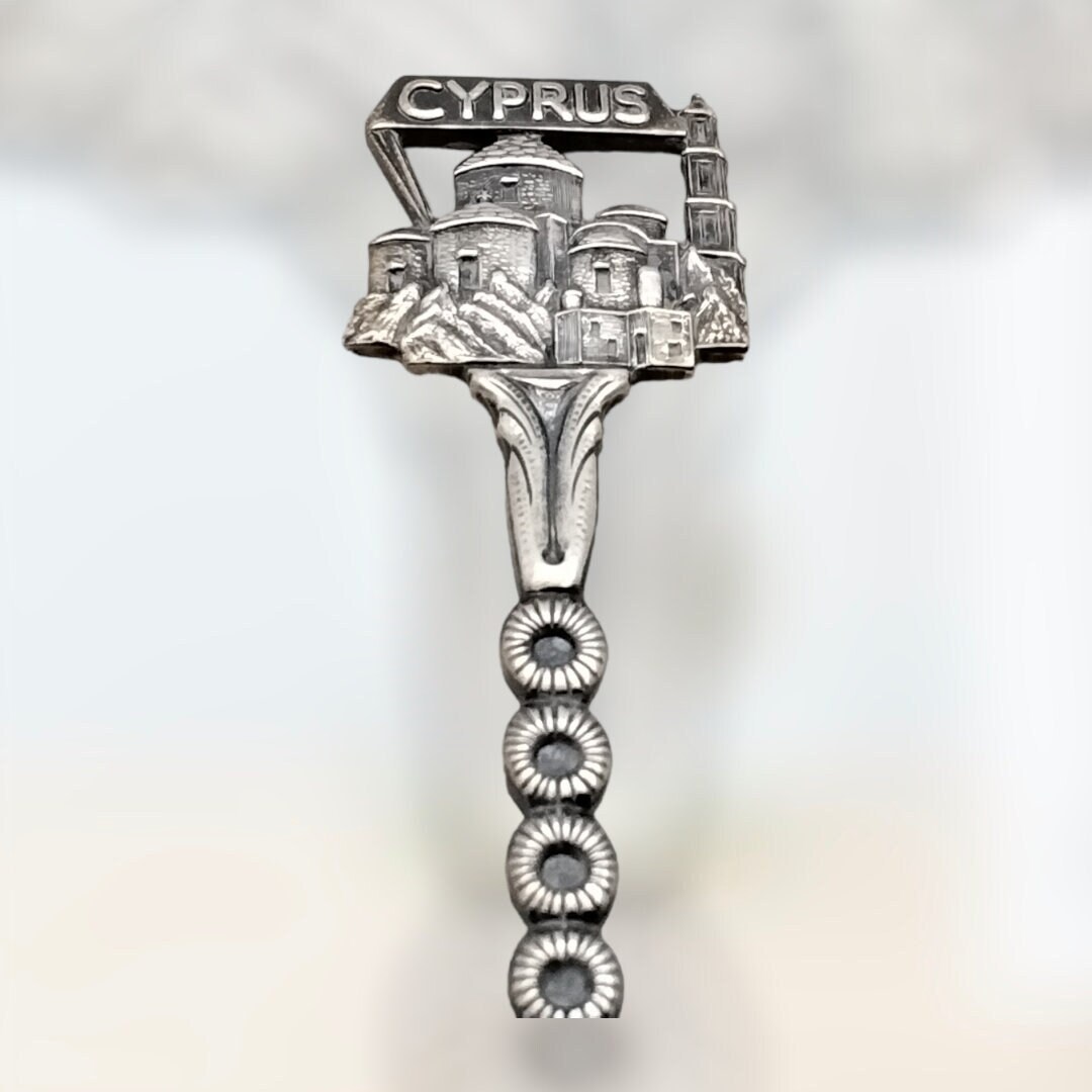 Vintage Cyprus Souvenir Spoon St. Lazarus Donkey and Church of St ...