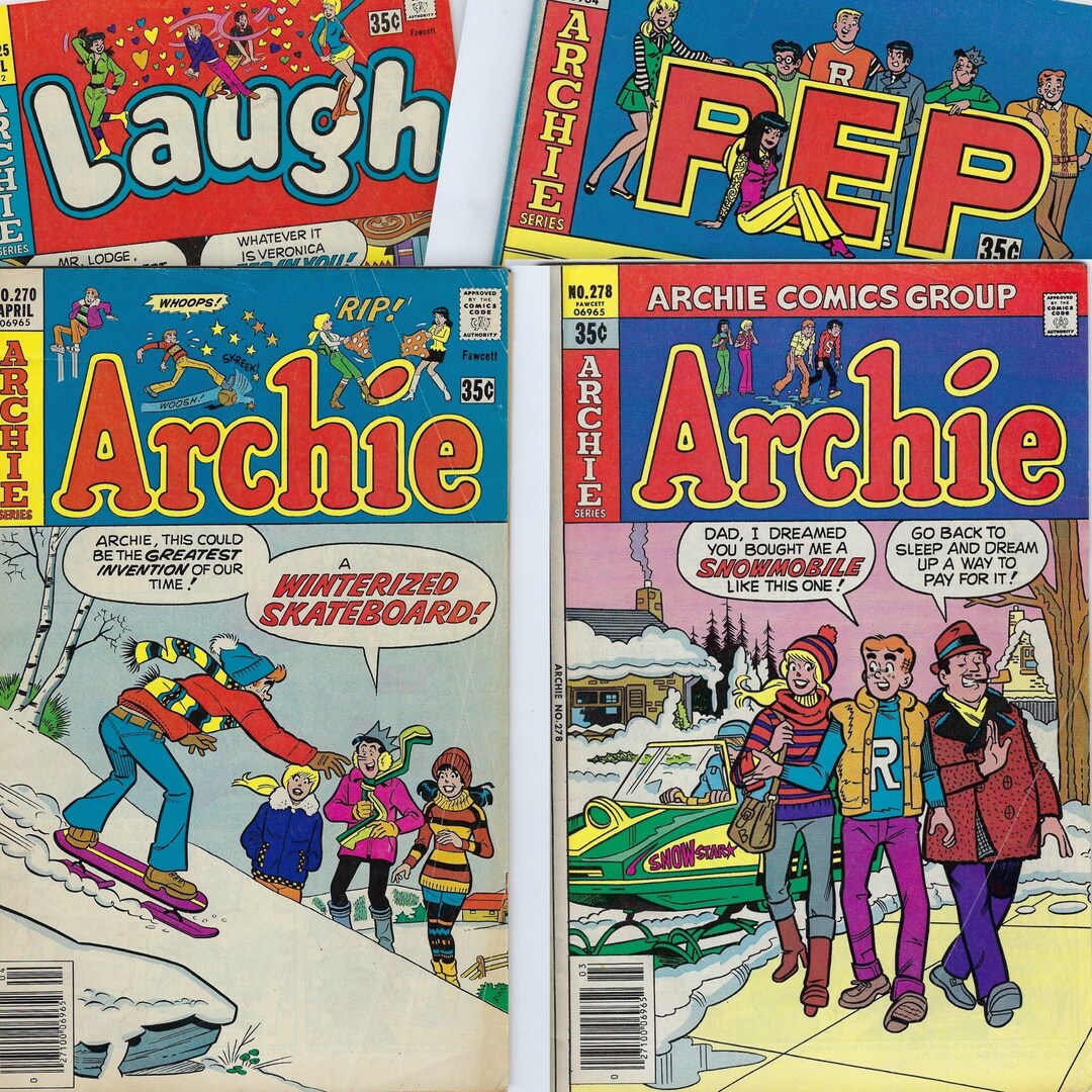 Archie Series Comics 1978-79 Set of 4: Pep, Laugh, & 2 Archie Riverdale ...
