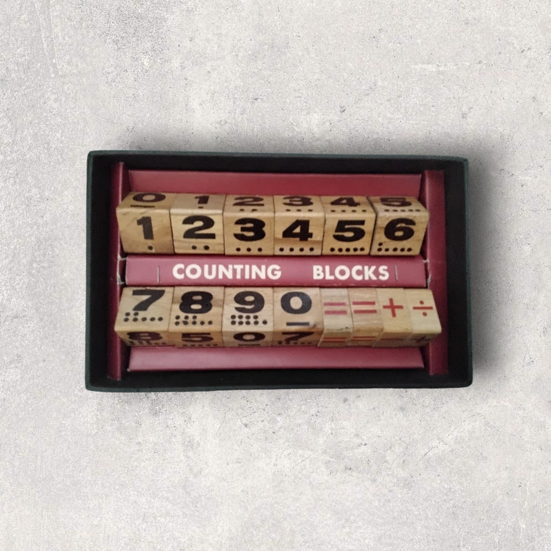 Hardwood Counting Blocks for Ages 4 8 Years to Help With Math Nichigan ...