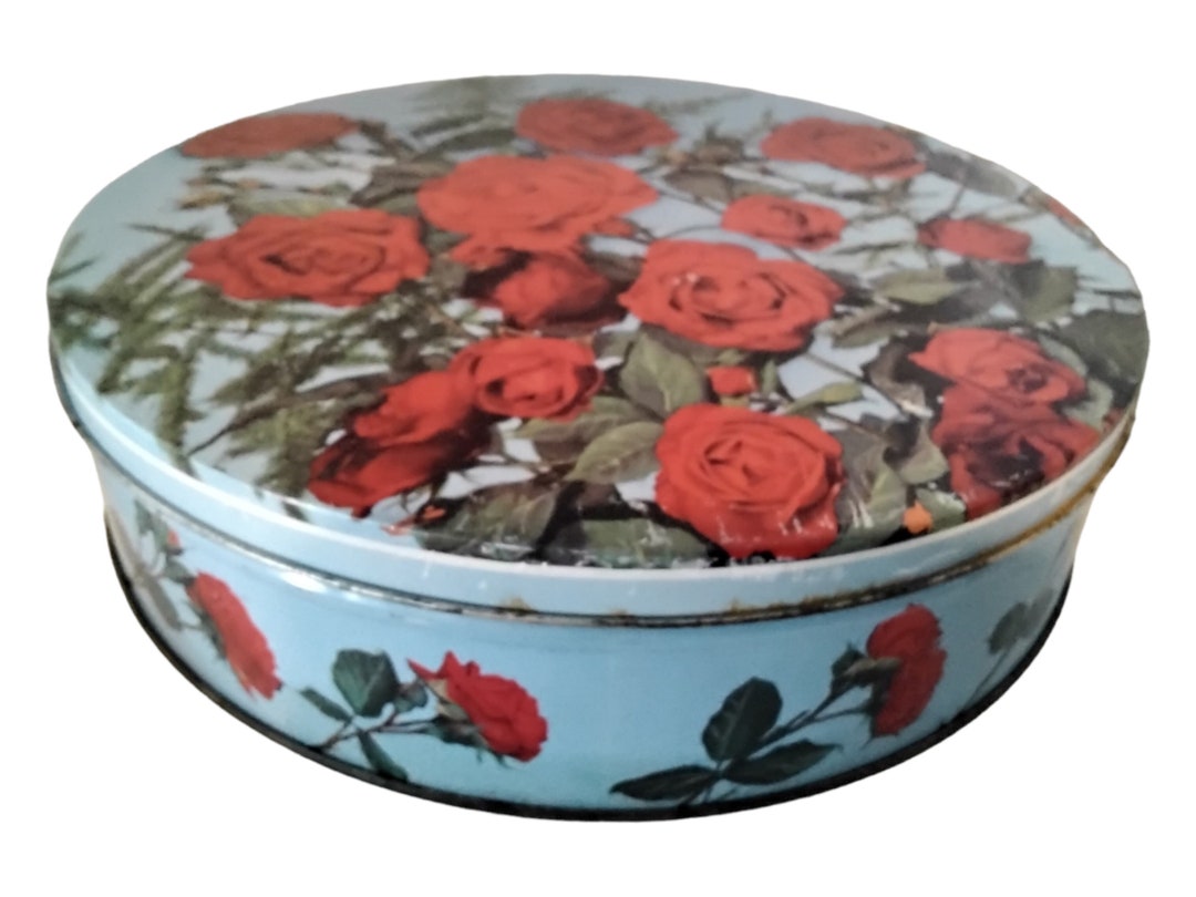 Red Roses Decorative Biscuit Tin From Huntley Boorne & Stevens 11 ...