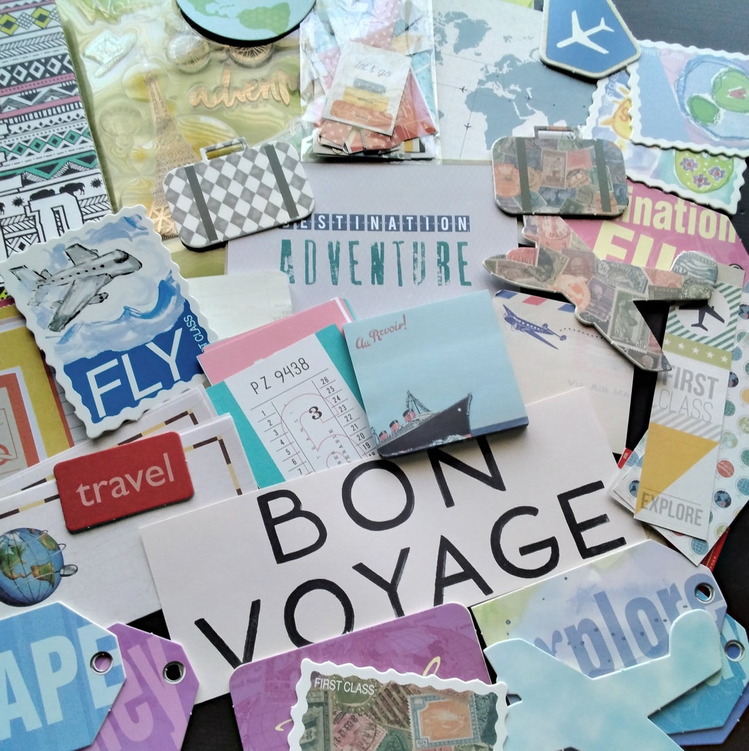 See the World Travel Scrapbook Kit With Bound Journal Plus 99 New ...