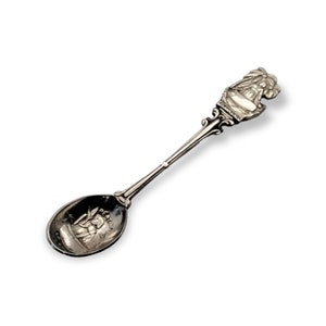 Fiji Souvenir Spoon Fijian Lali Drum With Tropical Trees Finial and ...