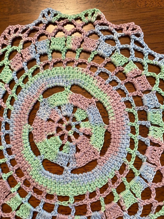 Lime Light Blue and Rose Variegated Cotton Thread 8.5 Hand | Etsy