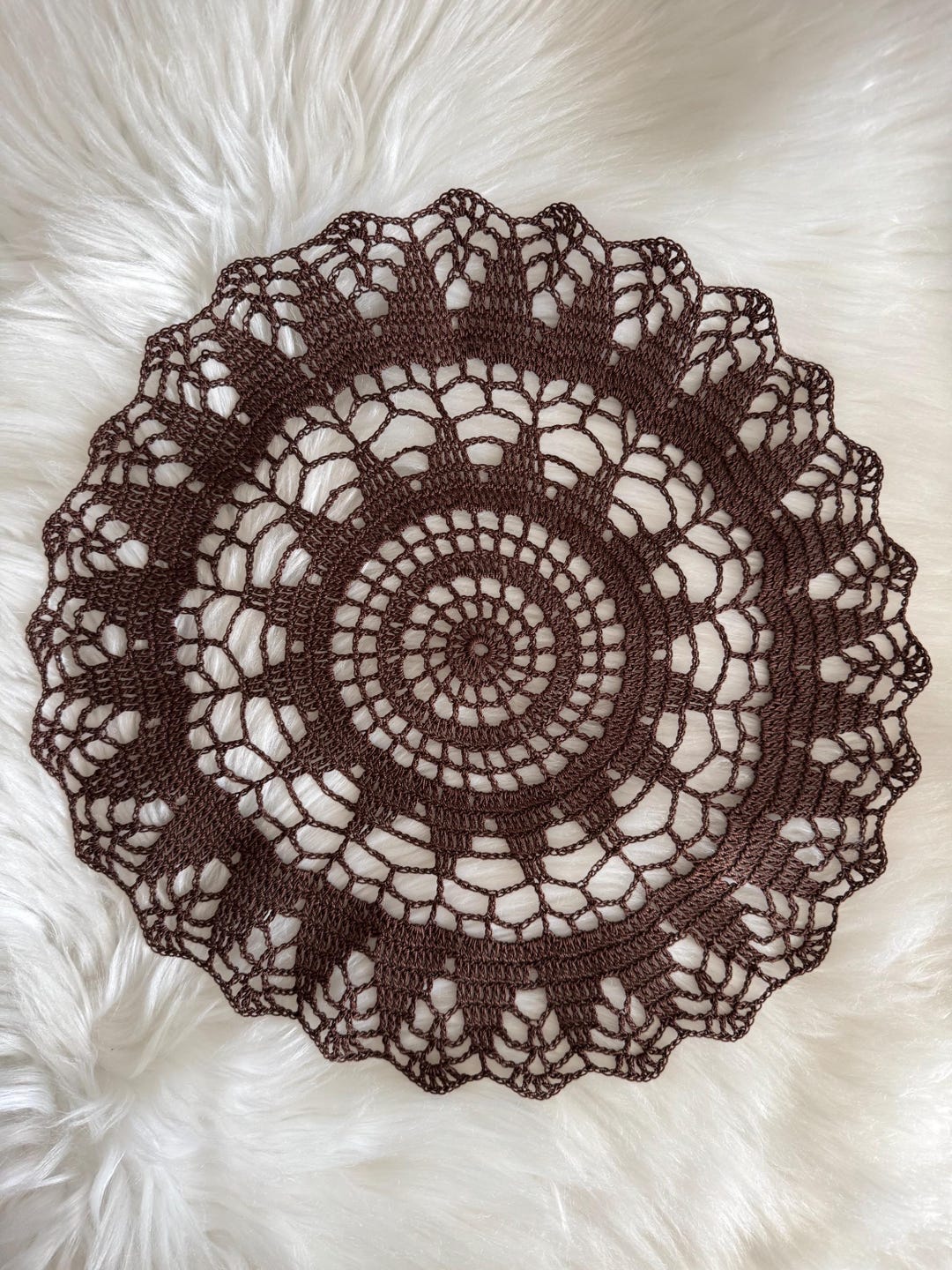 Fudge Brown Doily, Brown Doily, Table Doily, Buffet Doily, Credenza ...