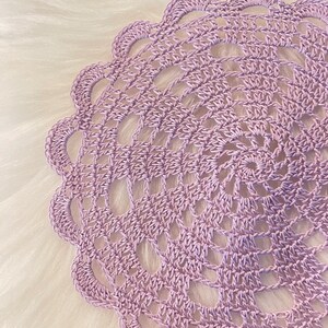 Light Lilac Doily, Light Orchid Doily, Purple Doily. - Etsy