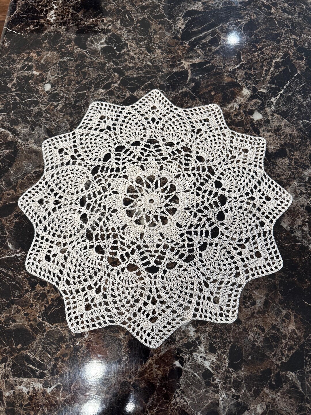 Ecru Doily, Cream Doily, Buffet Doily, Table Runner, Centerpiece Doily ...