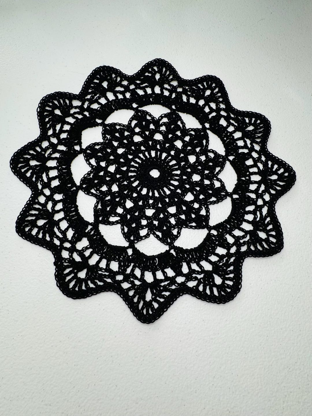 Black Doily, Ebony Doily, Wedding Doily, Reception Doily, Buffet Doily ...