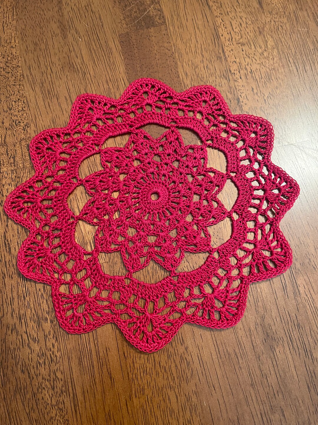 Victory Red Doily, Red Doily - Etsy