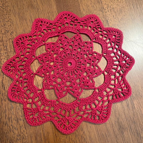 Red Doilies - Etsy