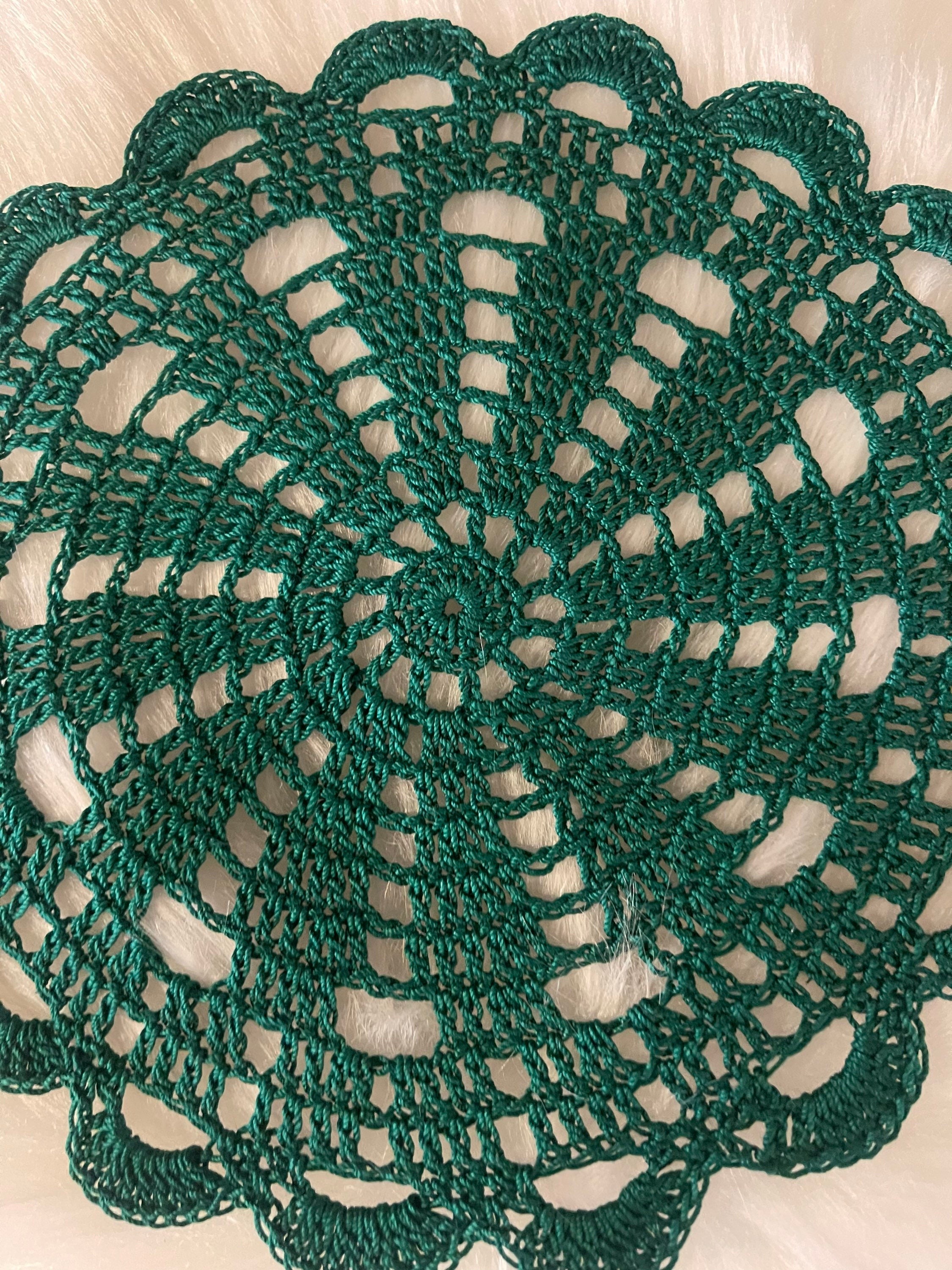 Hunter Green Doily Green Doily St Patricks Day Doily - Etsy