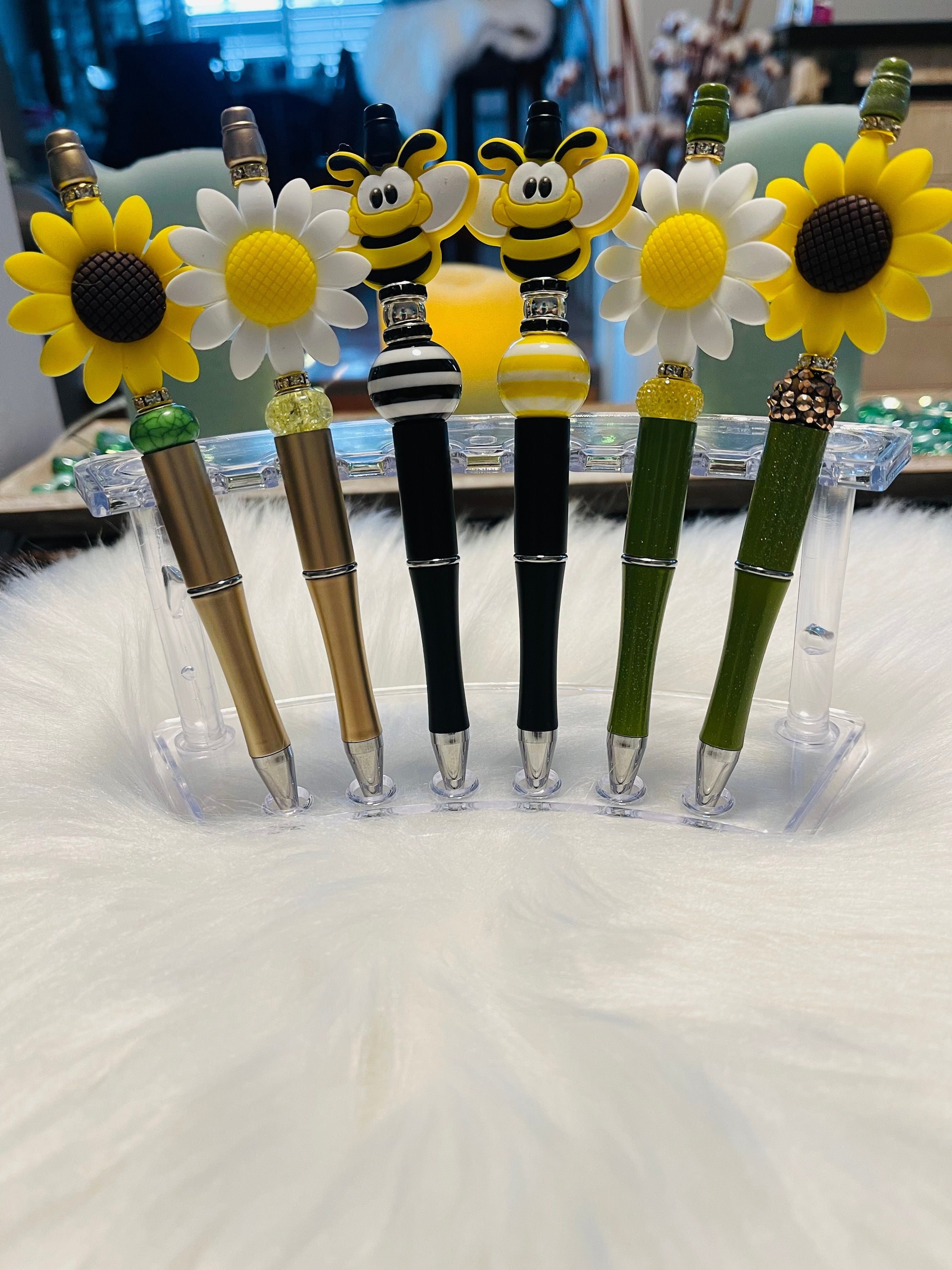 Sunflower Pen Bumble Bee Pen Bee Pen Daisy Pen Novelty - Etsy