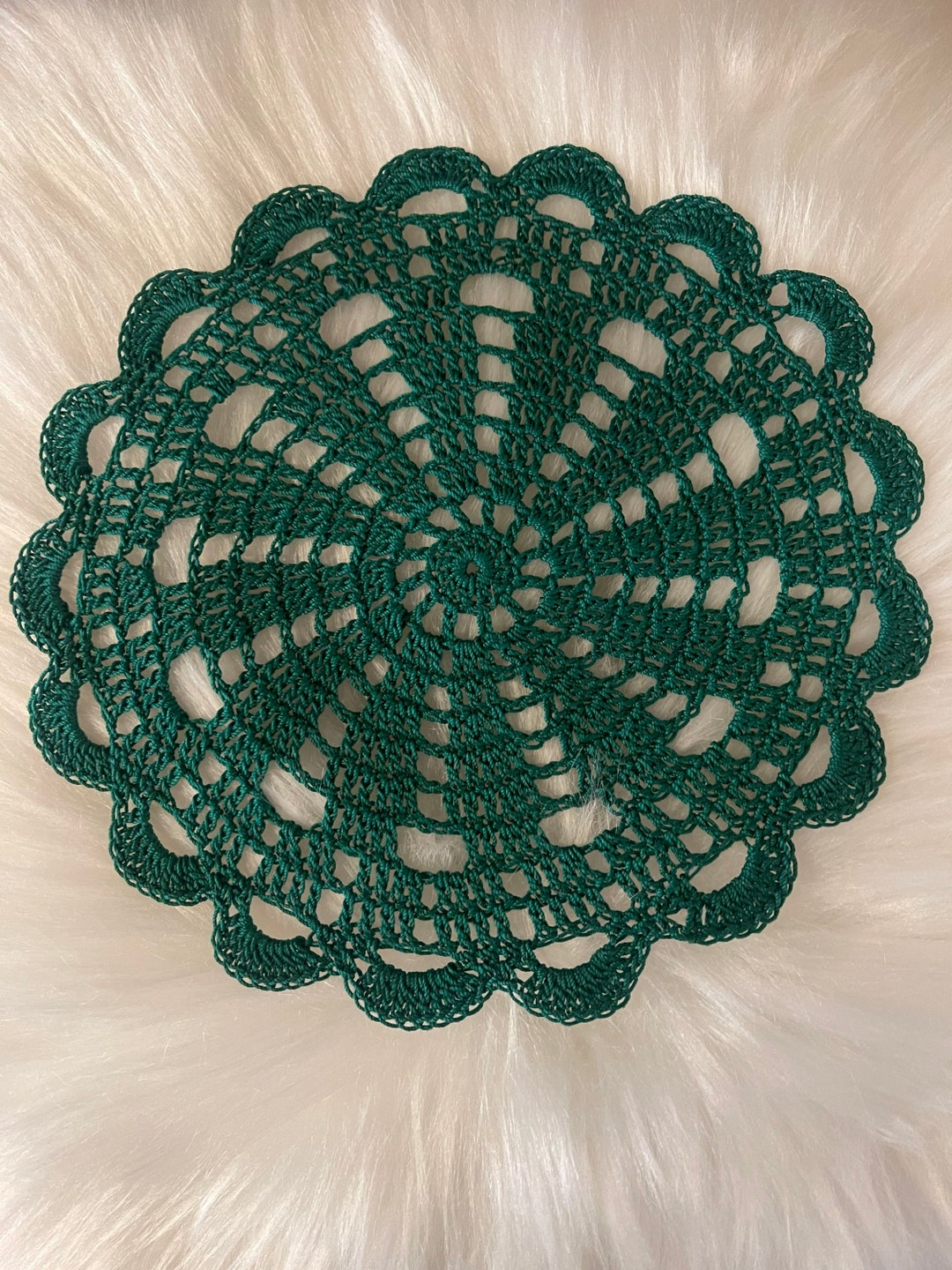 Hunter Green Doily, Green Doily, St Patrick’s Day Doily, Forest Green ...