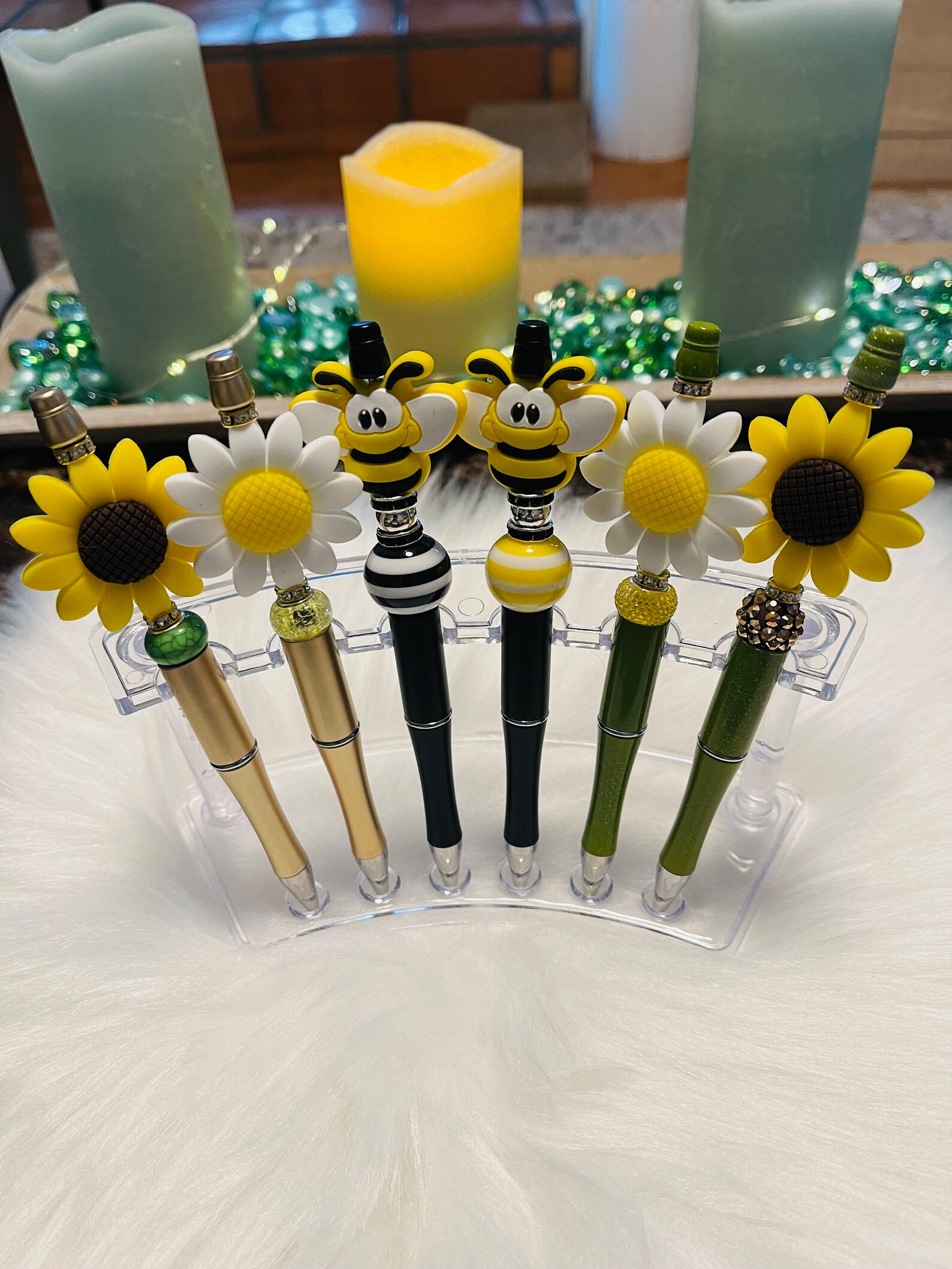 Sunflower Pen Bumble Bee Pen Bee Pen Daisy Pen Novelty - Etsy
