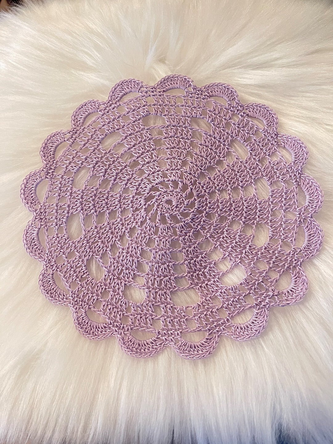 Light Lilac Doily, Light Orchid Doily, Purple Doily. - Etsy