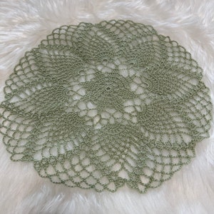 Sage Green Doily, Fall Doily, Autumn Doily, Reception Doily, Wedding ...