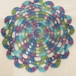 Spring Doily, Small Doily, Variegated Doily. - Etsy