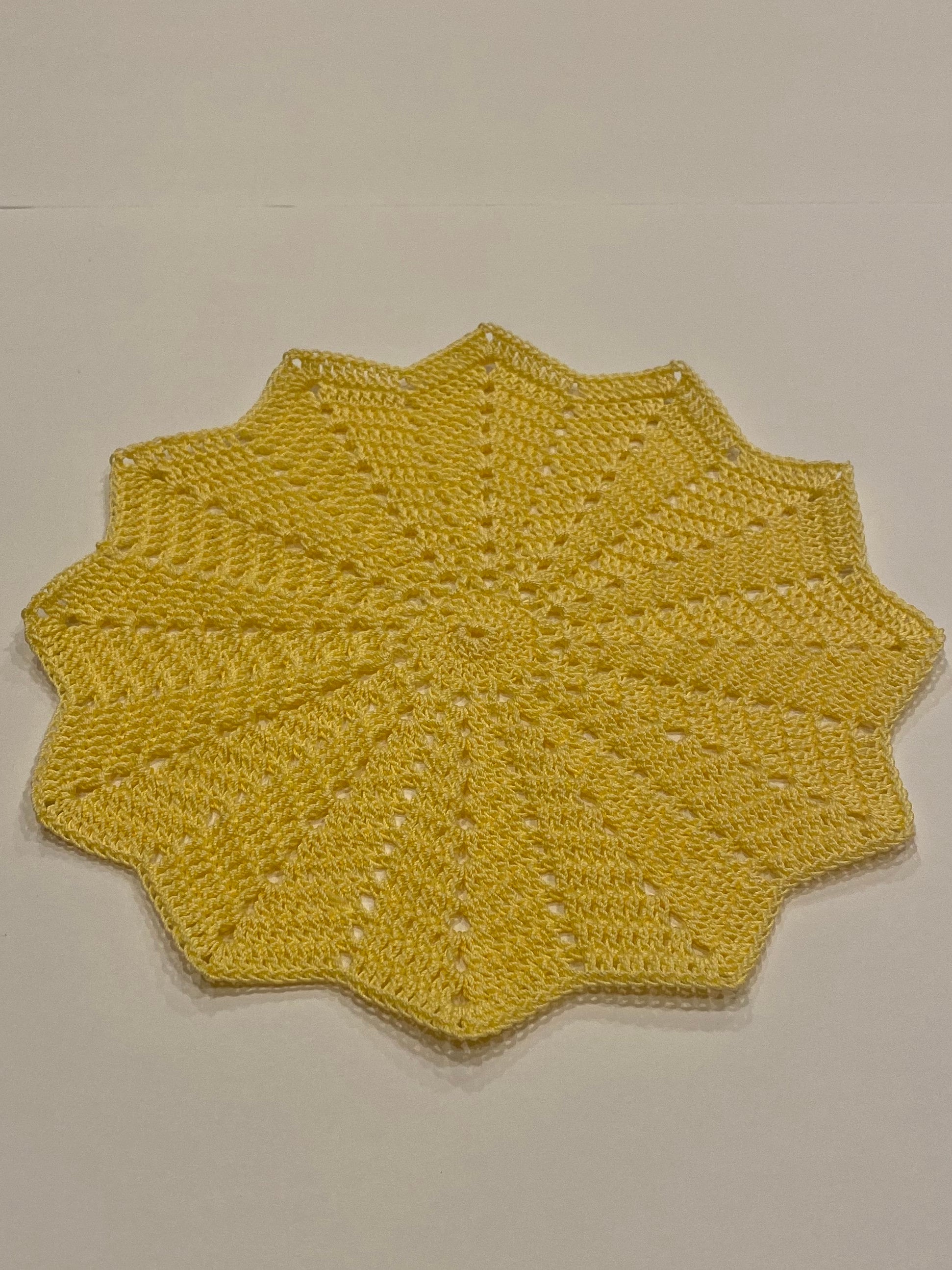 11 Inch Maize Yellow Doily - Etsy