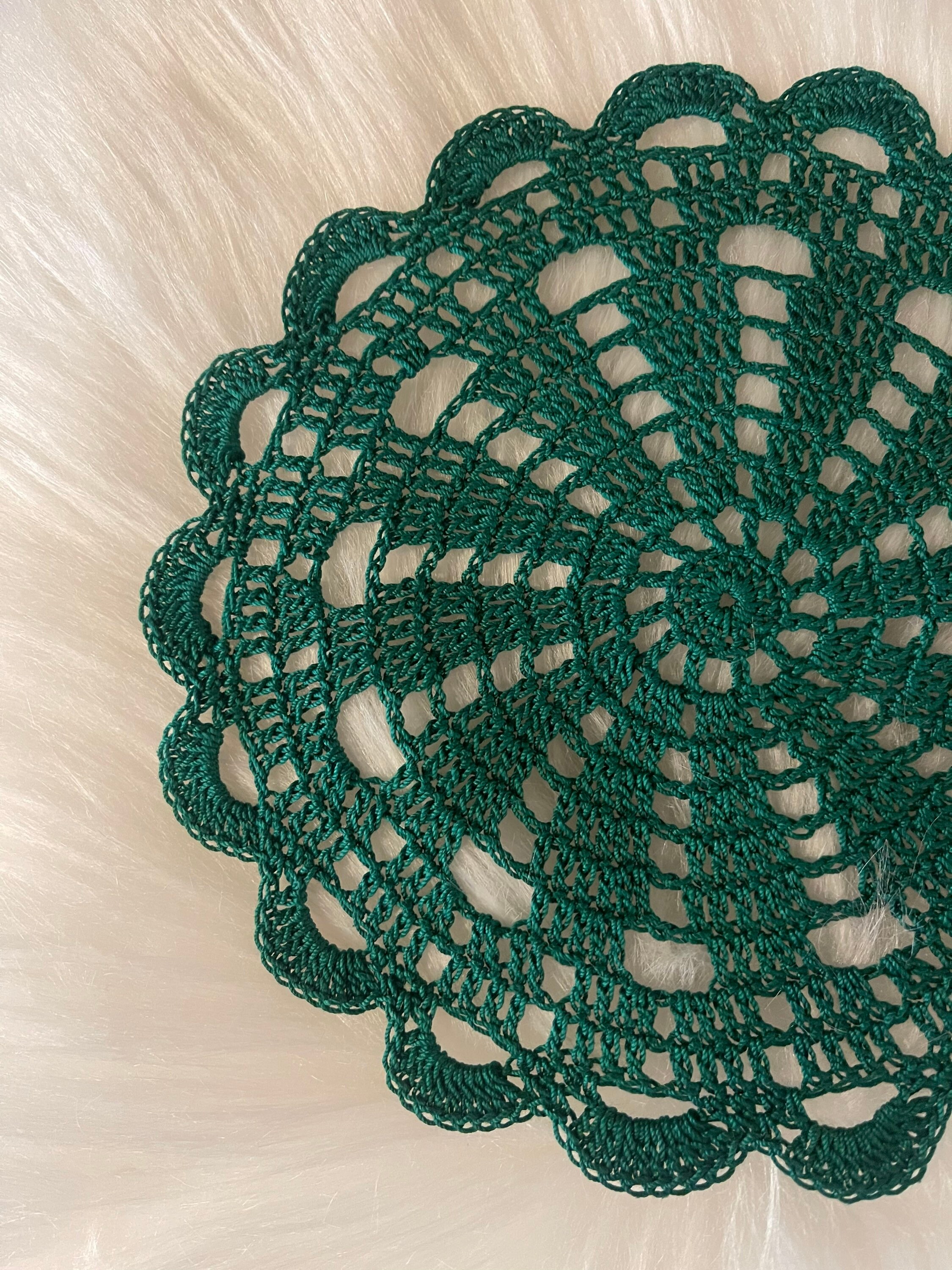 Hunter Green Doily, Green Doily, St Patrick’s Day Doily, Forest Green ...
