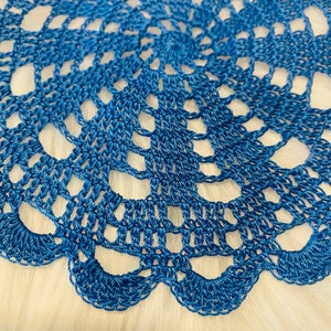 Blue Doily, Cornflower Doily, Small Doily. - Etsy
