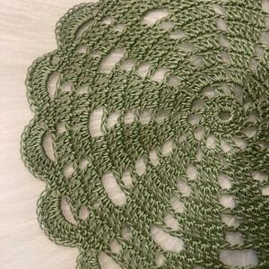 Olive Green Doily, Pea Green Doily, Green Doily - Etsy