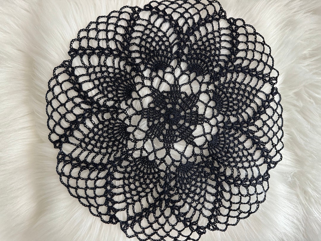 Black Doily, Reception Doily, Wedding Doily, Buffet Doily, Credenza ...