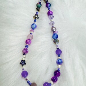 Purple Phone Charm, Purple Phone Strap, Purple Phone Chain, Cell Phone ...