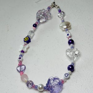 Purple Phone Charm, Purple Phone Strap, Purple Phone Chain, Cell Phone ...
