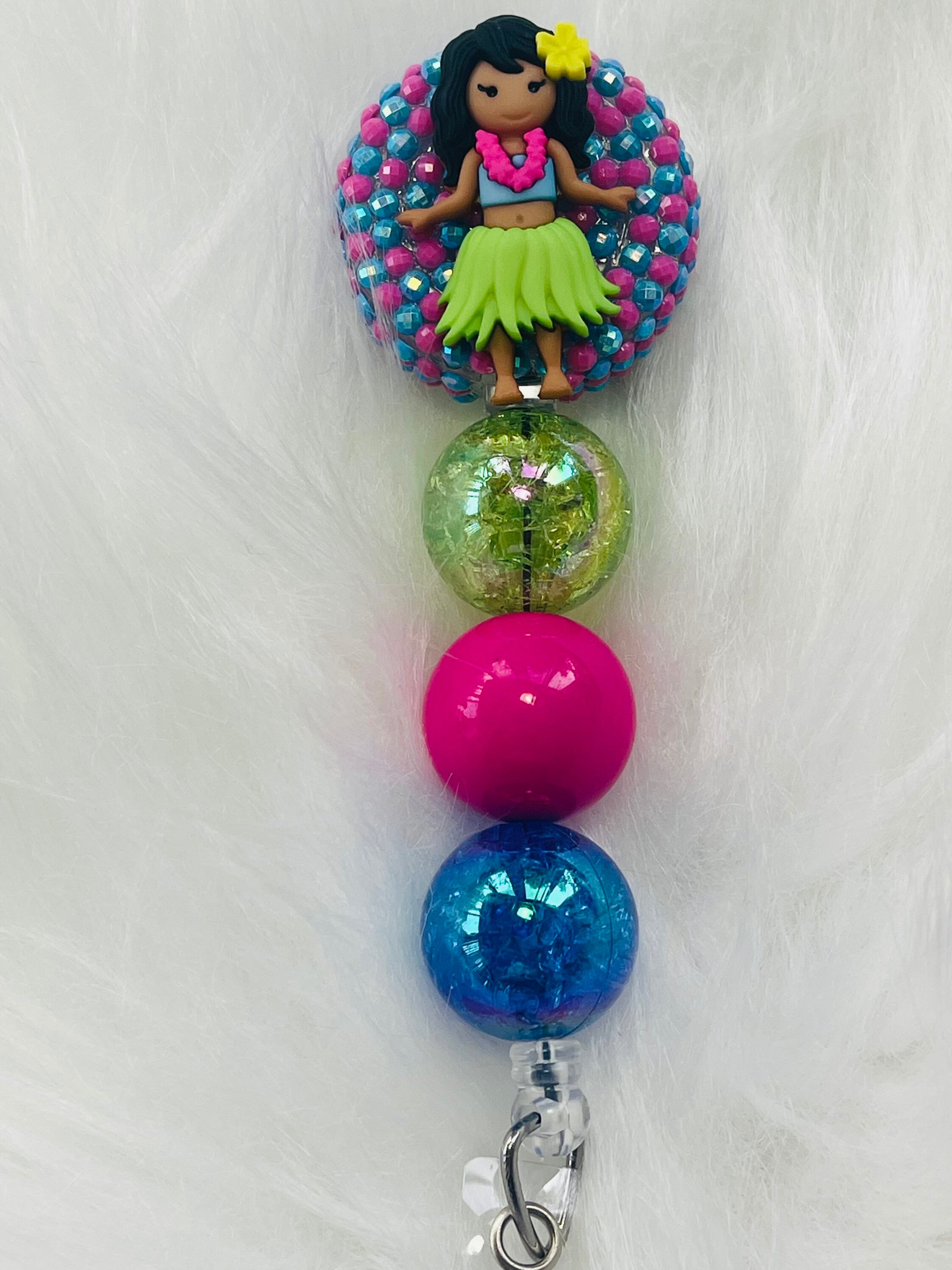 Hawaiian Hula Dancer Retractable Badge Reel. - Etsy