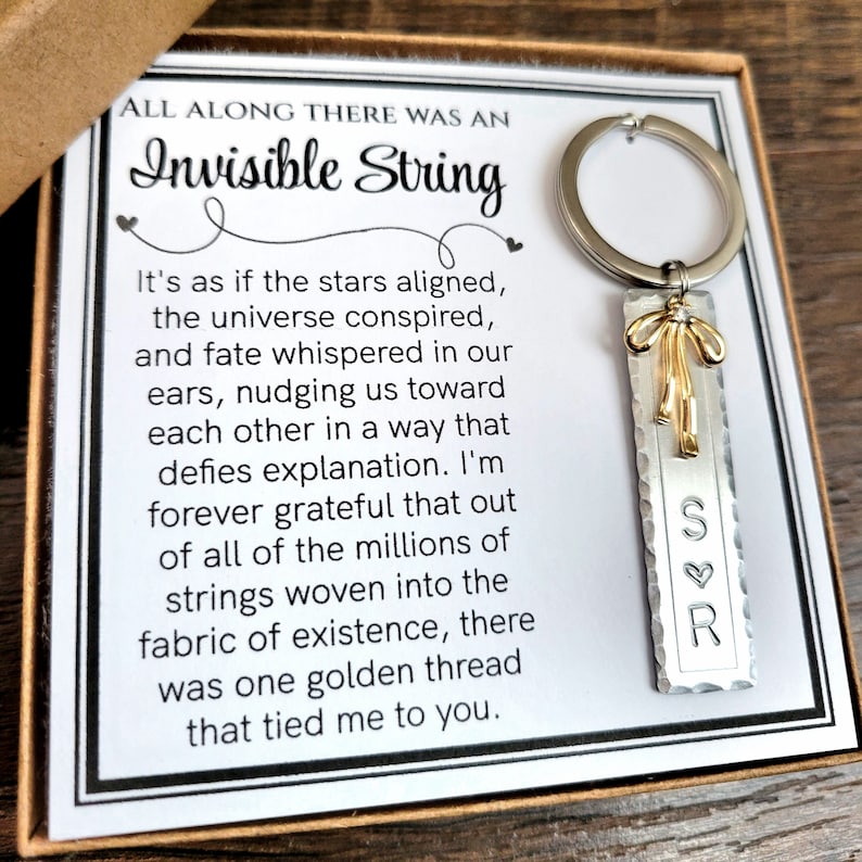 String Theory Keychain: Invisible String Connection in Friendship, Best ...