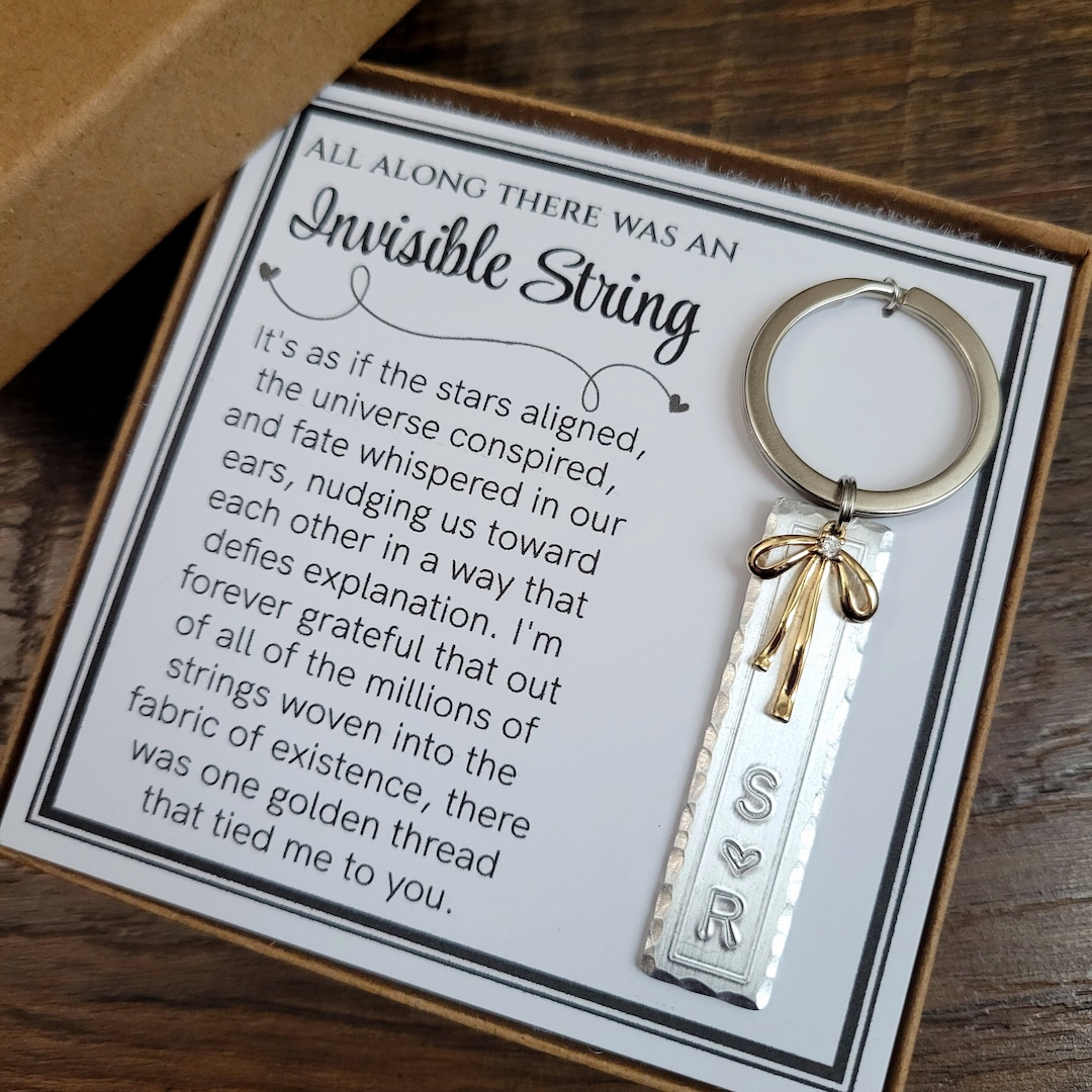 String Theory Keychain: Invisible String Connection in Friendship, Best ...