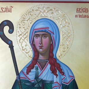 St. Brigid of Ireland, St. Brigid of Kildare Religious Icon, Christian ...