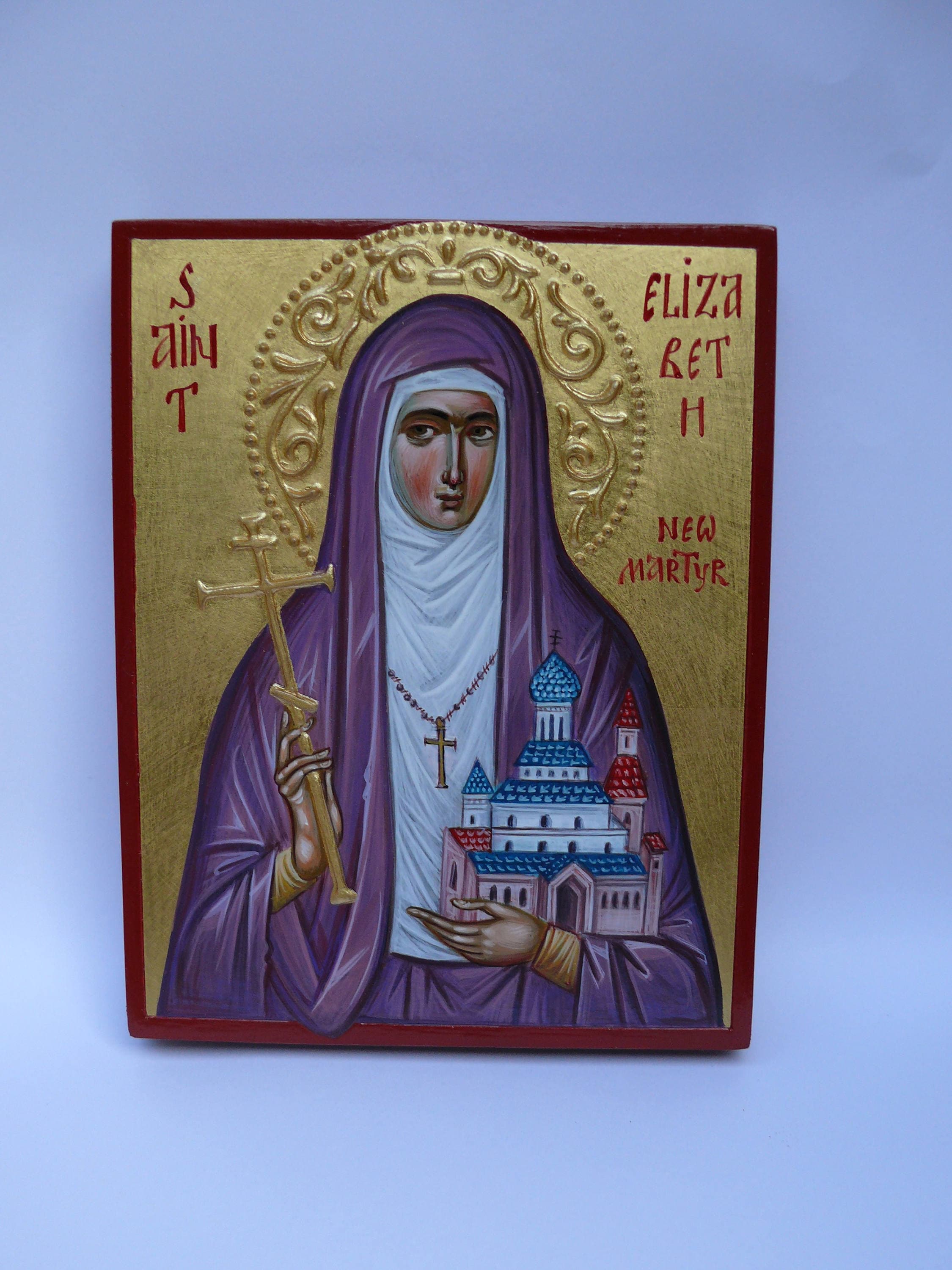 Icon of St. Elizabeth the New Martyr, hand painted orthodox icon, The ...