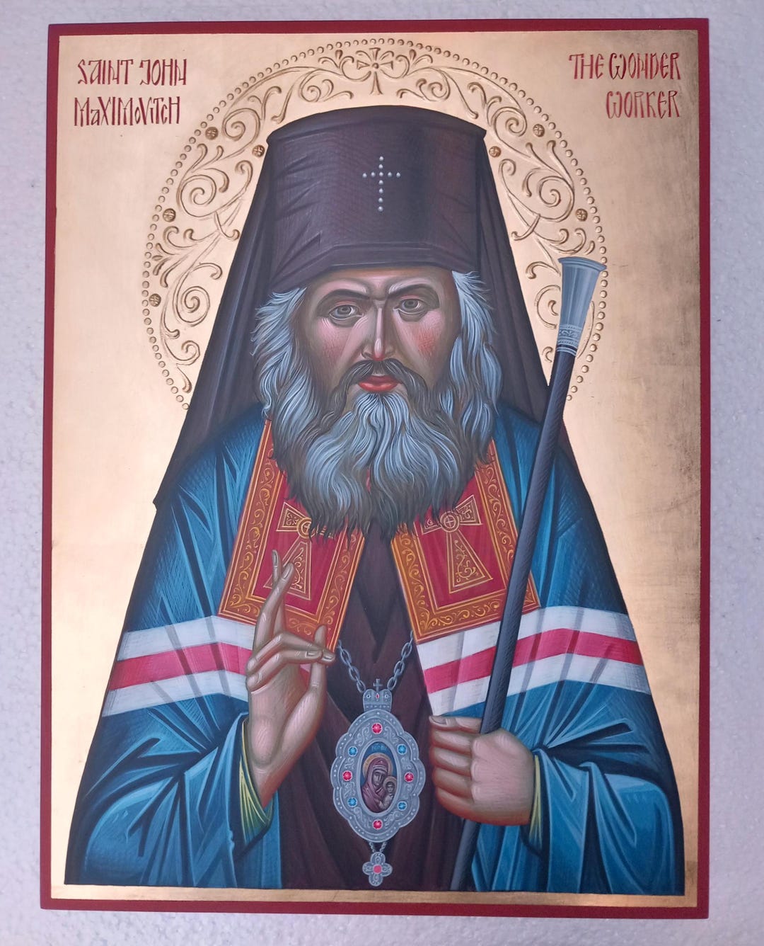 St. John Maximovitch Hand Painted Icon, Holy Hierarch St. John of ...