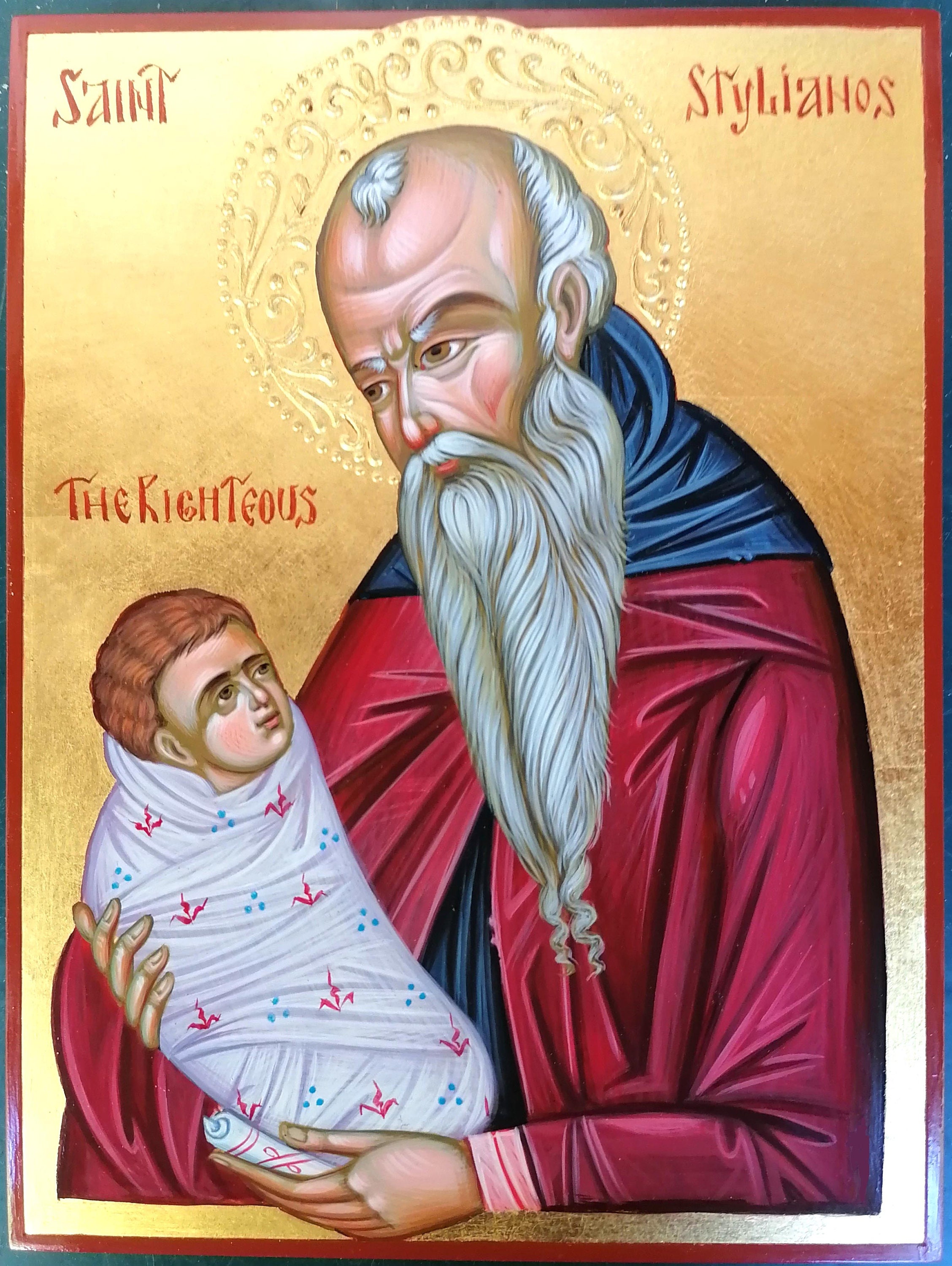 Reserved listing, Custom order, Renew background, St. Stylianos of ...