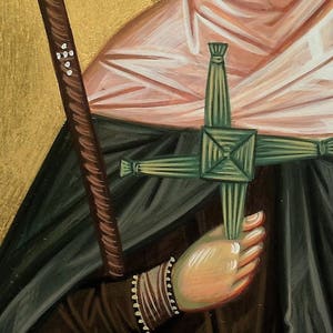 Icon of St. Brigid of Ireland, St. Brigid of Kildare Religious Icon ...