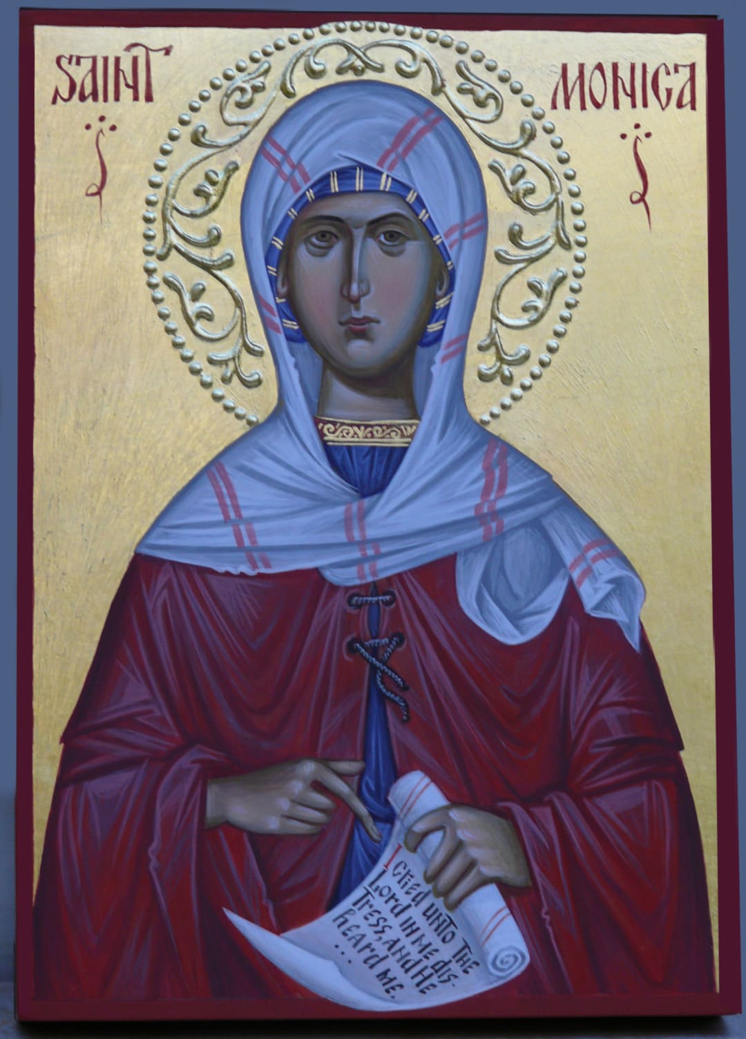 St. Monica Icon Orthodox, Hand Painted, Orthodox Icon, Byzantine Icon ...