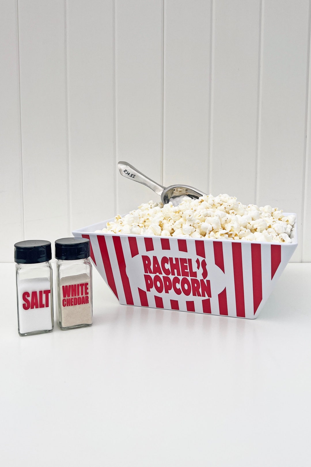 Personalized Popcorn Bucket Gift Set, Custom Popcorn Tub, Movie Lover ...