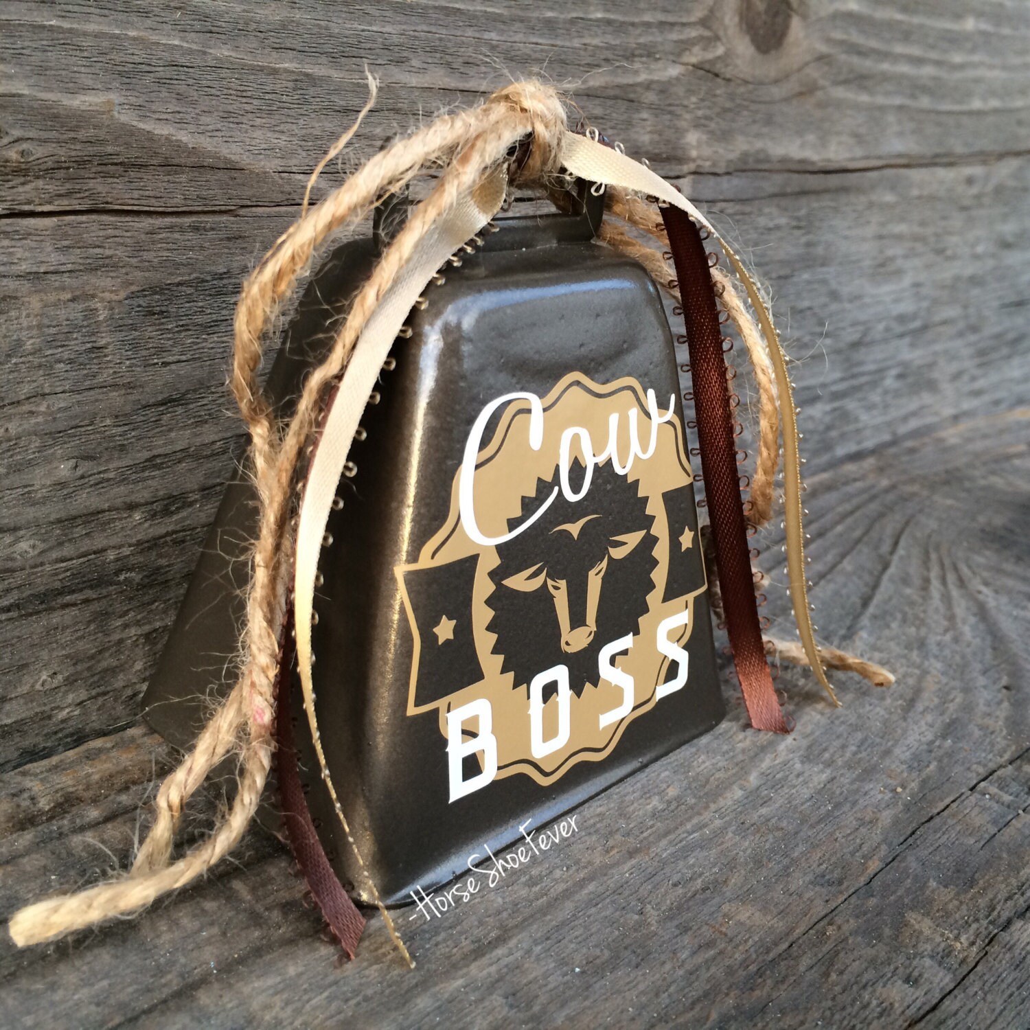 Cow Boss Cowbell Decor, Country, Western, Cattle, Cowboy, Cowgirl ...