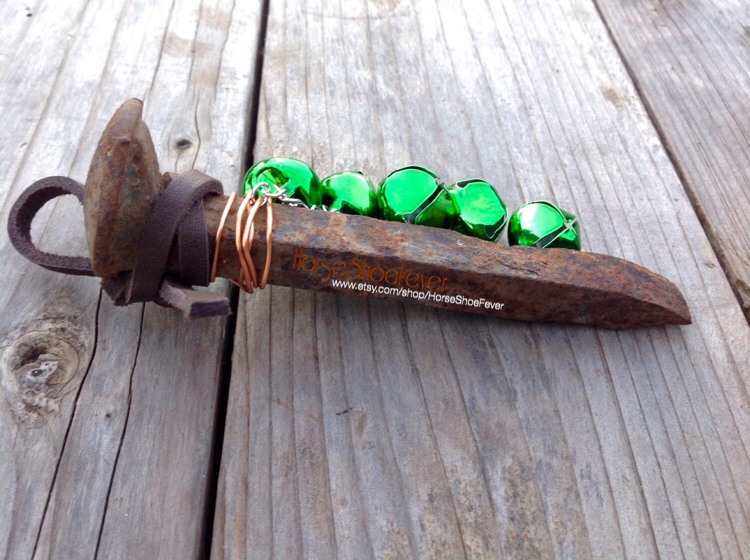 Jingle Bell Railroad Spike Decor. Christmas Decorations. - Etsy