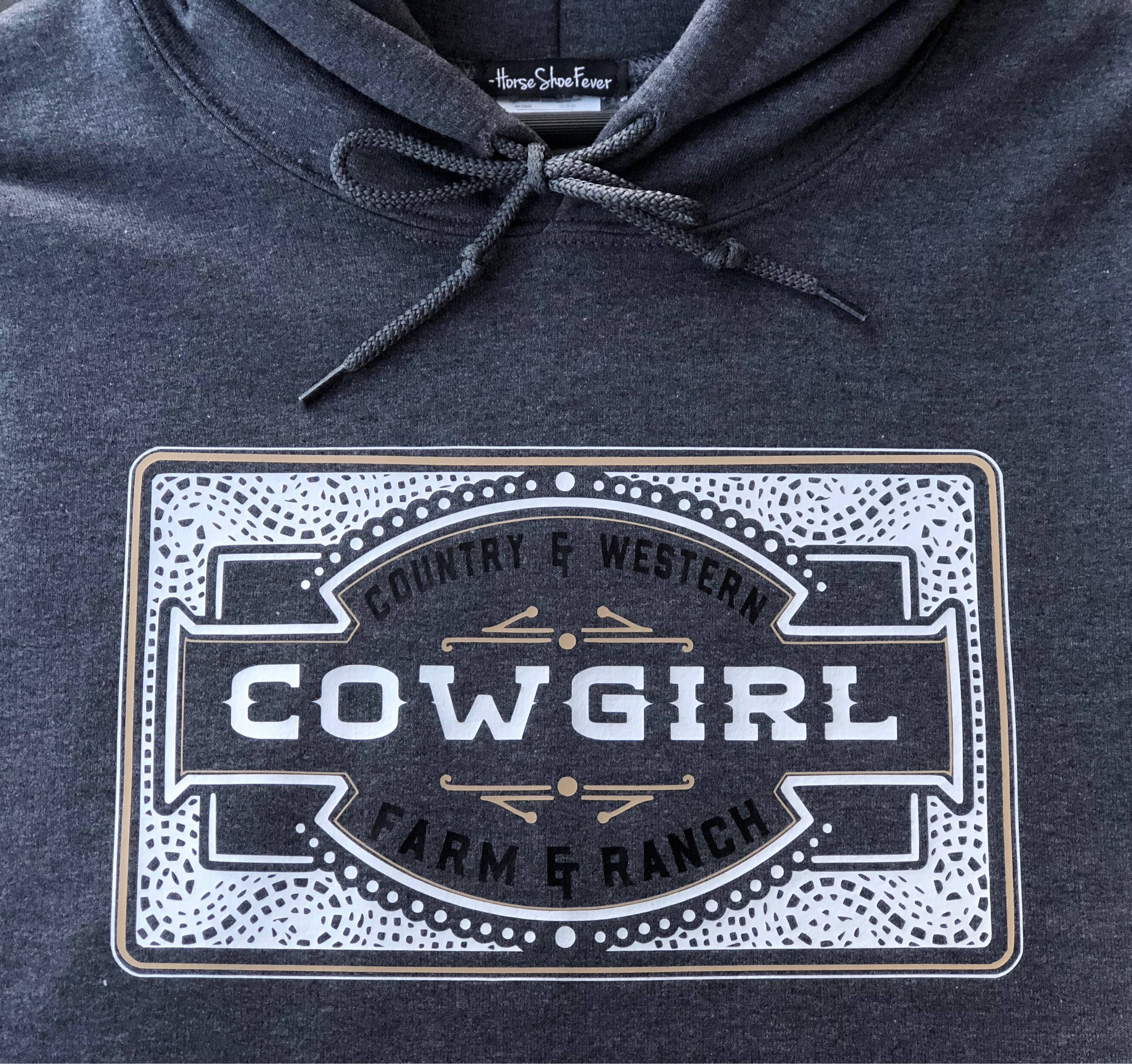 Women's Cowgirl Hoodie, Farm Hoodie, Ranch, Western Sweatshirt, Rodeo ...