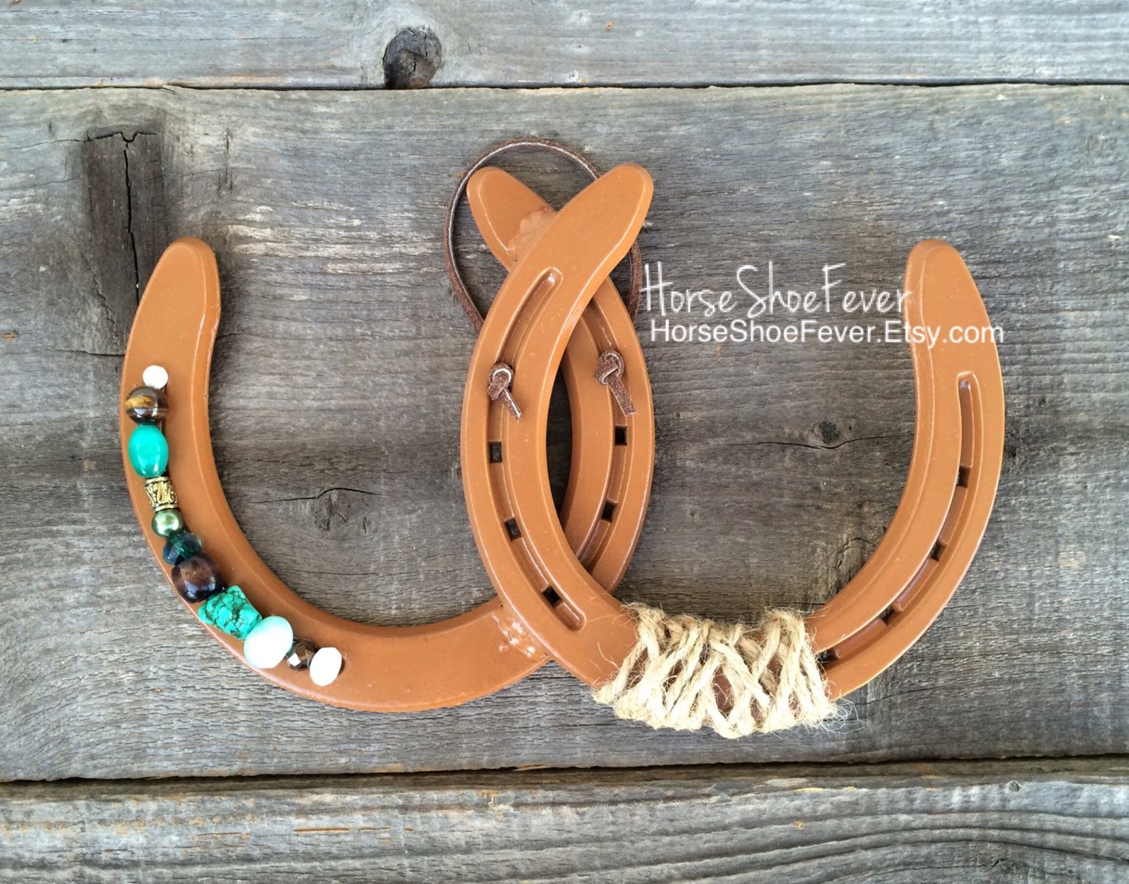 Rustic Home Decor, Horseshoe Decor, Double Welded Horseshoe, Unique ...
