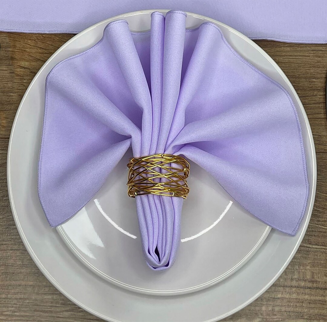 Lilac Napkins Made From Polyester Fabric Not Cotton. - Etsy