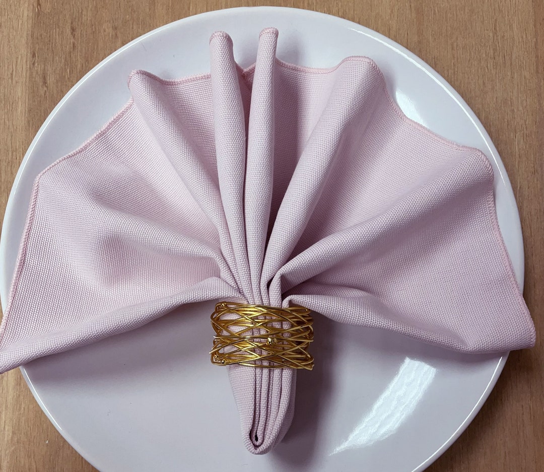Blush Pink Napkins Pack of 4 Made From 100% Cotton - Etsy UK