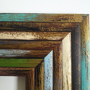 Photo Frame Square Picture Frame Wood Display Home Decor Rustic Frame ...