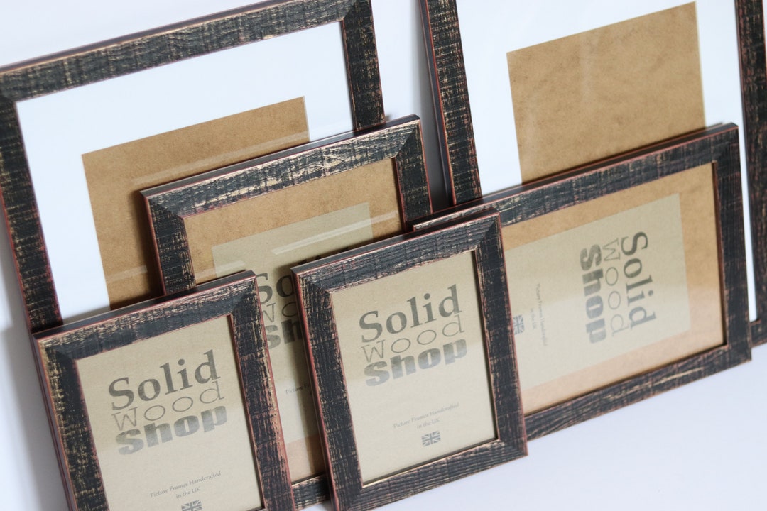 Black Picture Frame A6 A5 A4 A3 A2, Multiple Sizes Frames, Wall Gallery ...