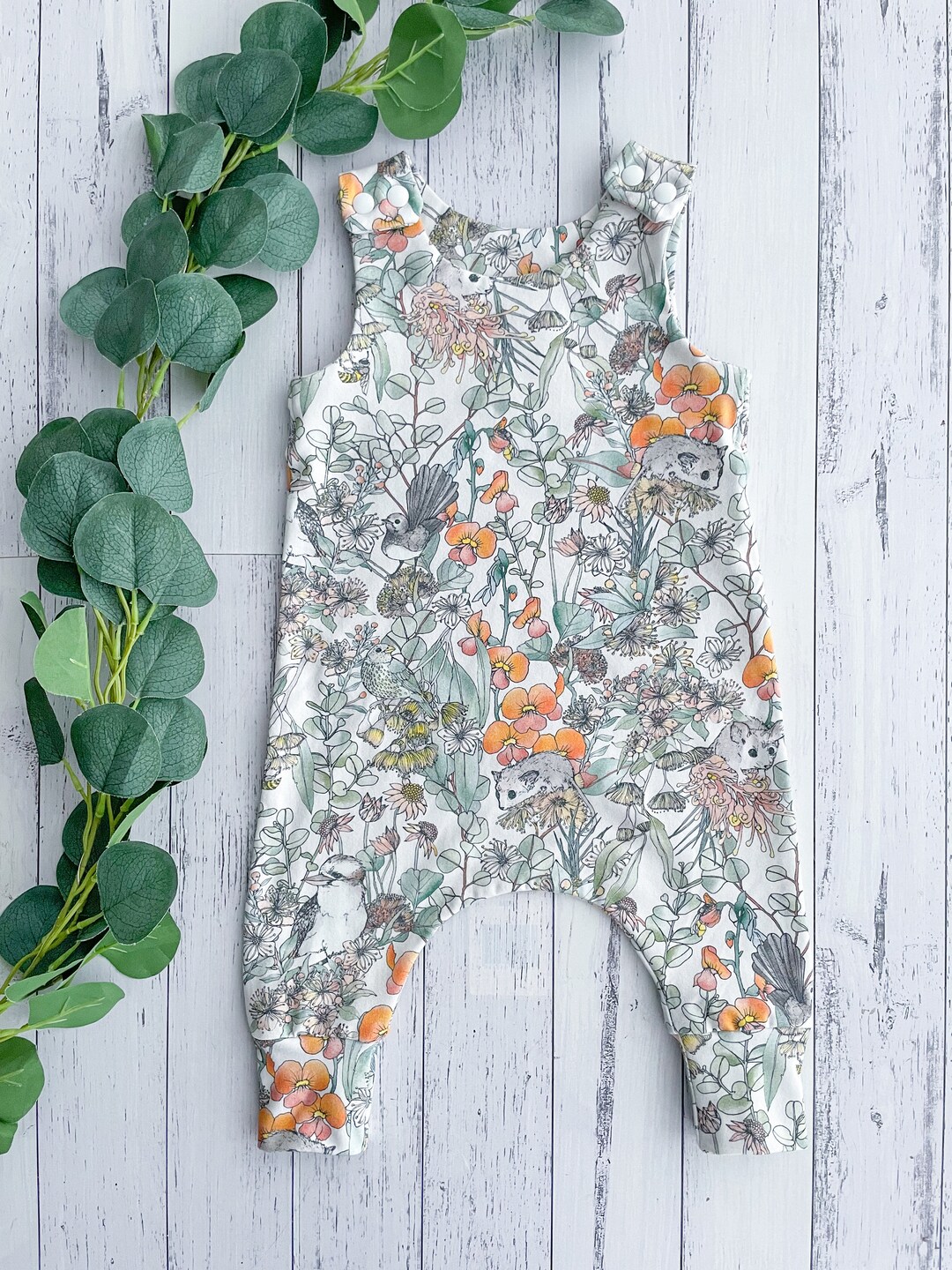 Busy Bush Kookaburra Romper - Etsy Australia