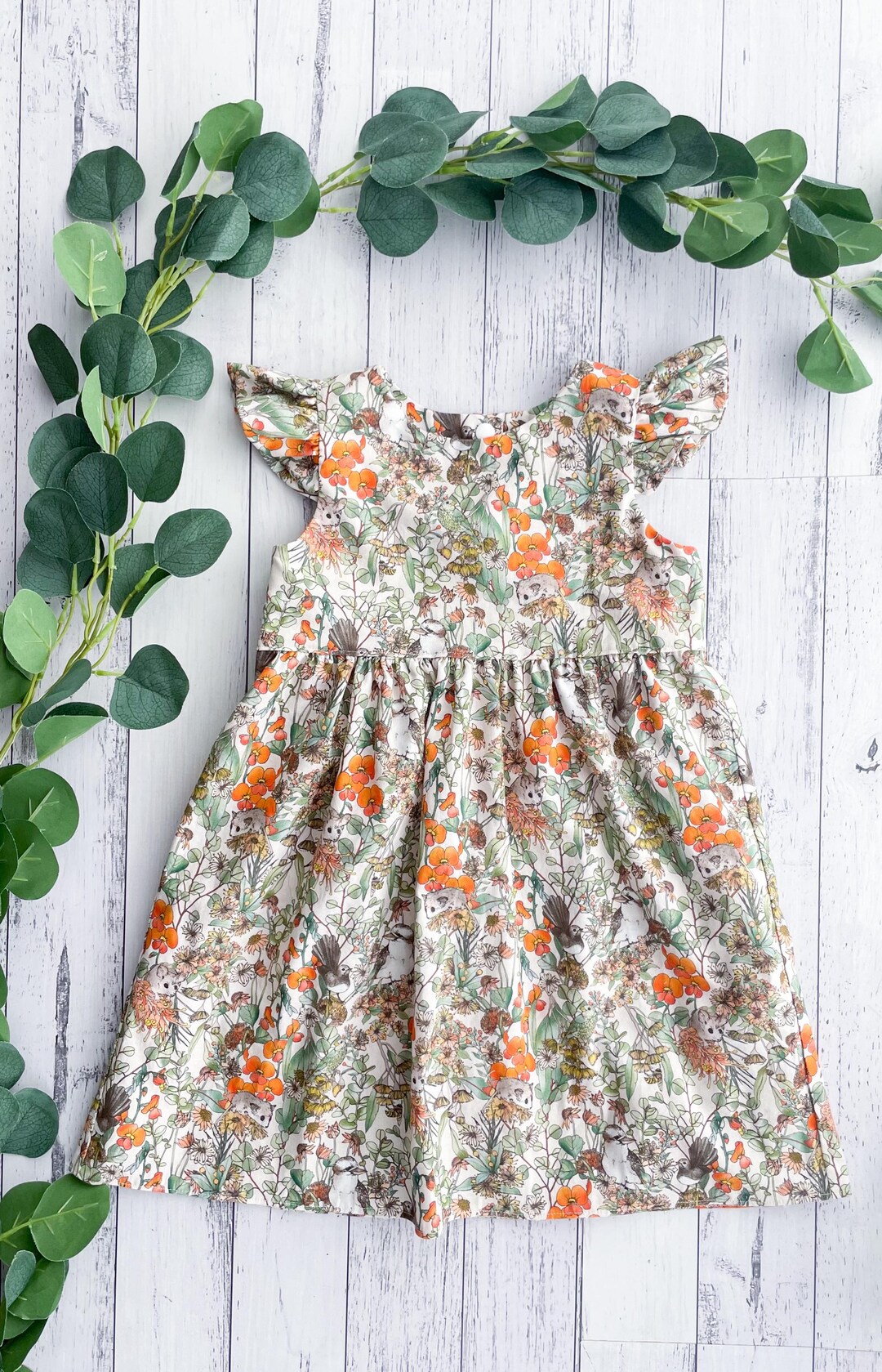 Ringtail Possum Tea Party Dress. Cotton Dress. Australia Day ...