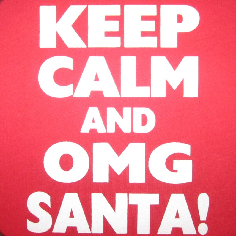 Kids Keep Calm and OMG Santa Sweatshirt Funny Cute Youth Toddler ...