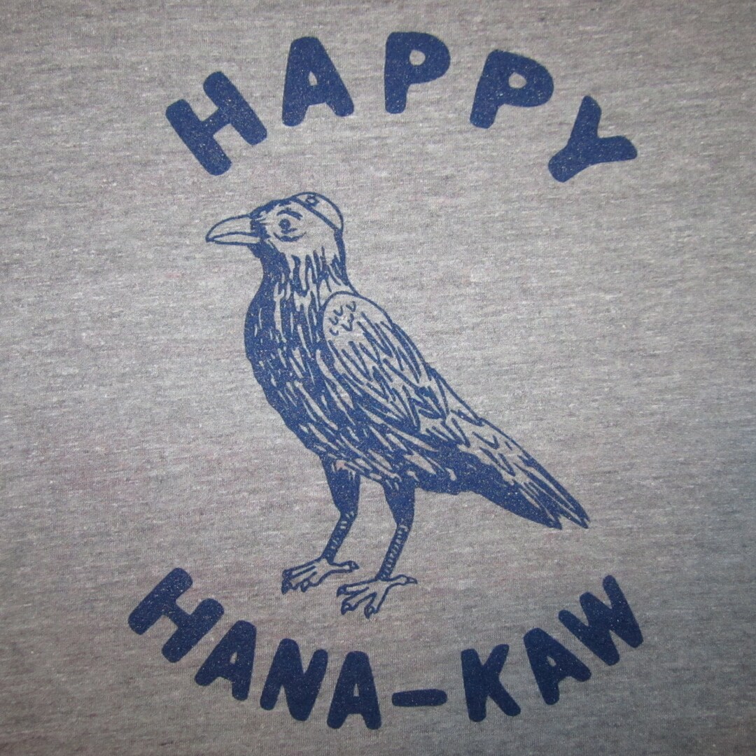 Mens Happy Hanu-kaw Hanukkah Crow T Shirt Funny Cute Animal Bird ...